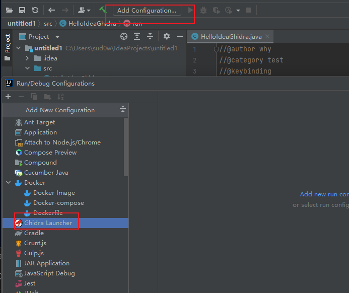 使用IDEA搭建Ghidra Script开发调试环境配置_idea ghidra script-CSDN博客