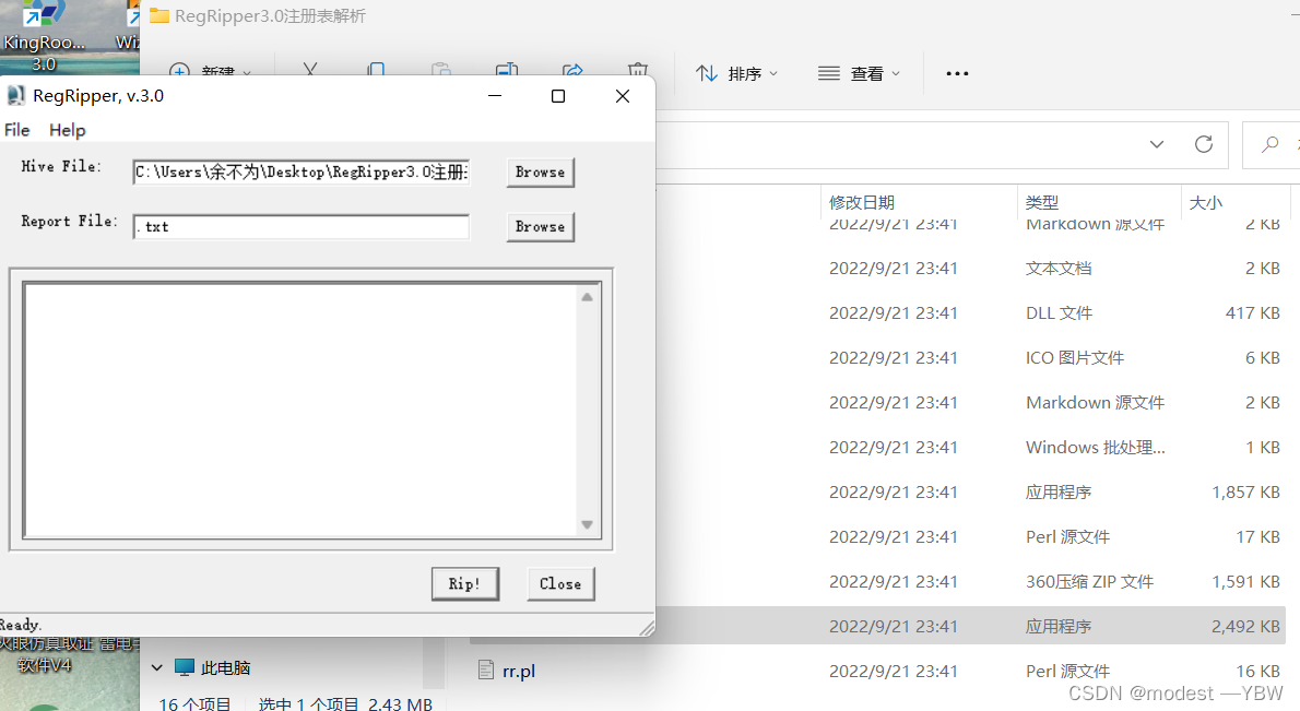 RegRipper注册表解析工具分析，软件分享，附带使用教程-CSDN博客