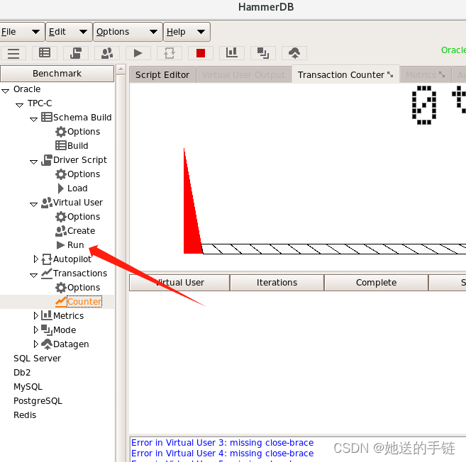 使用HammerDB对oracle数据库进行压测（附详细图文）_hammer测试 linux oracle-CSDN博客