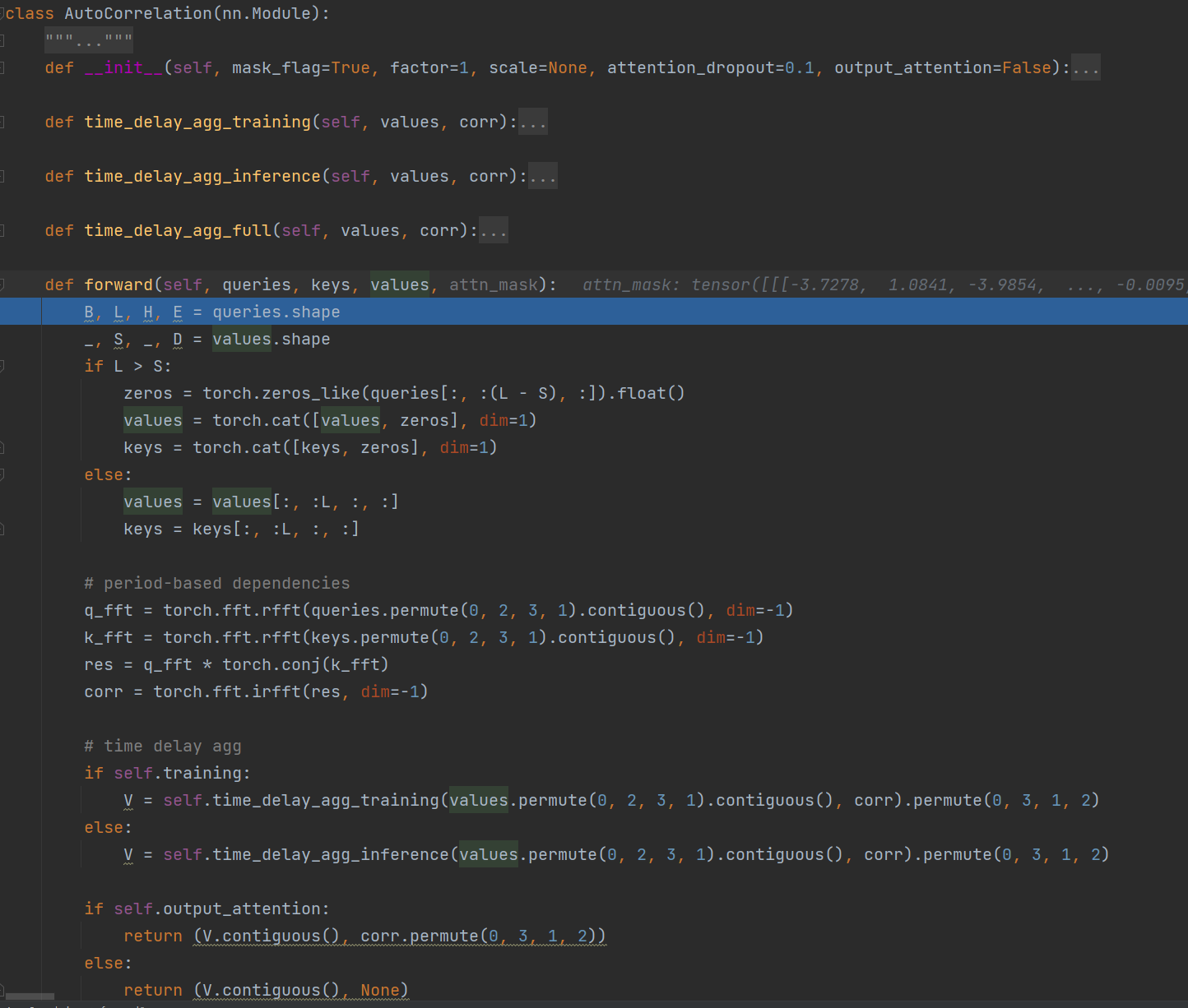 Autoformer pytorch代码解读（1）进入attention的计算之前的步骤 transformer学习笔记_autoformer代碼解讀-CSDN博客