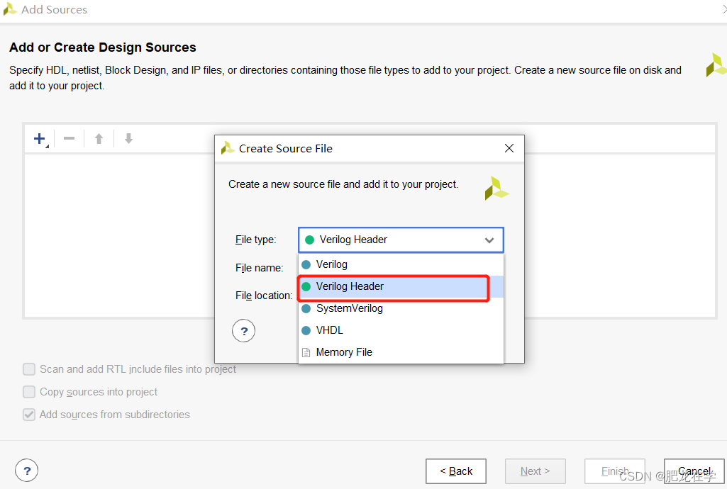 VIVADO创建头文件.vh文件以及调用方法_verilog头文件 .vh文件-CSDN博客