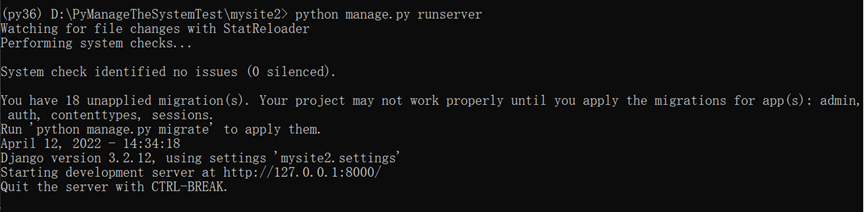 Pycharm 运行 django 没有出现网址 / 终端下运行 “python manage.py runserver” Pycharm 没弹出网址_django终端运行结果-CSDN博客