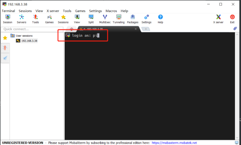 树莓派 | 在Windows使用MobaXterm，通过SSH远程控制树莓派_树莓派mox连接-CSDN博客