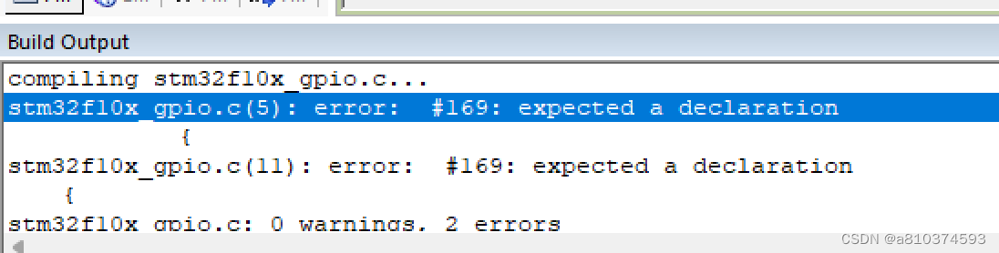 expected a declaration怎么解决，求助大神-CSDN博客