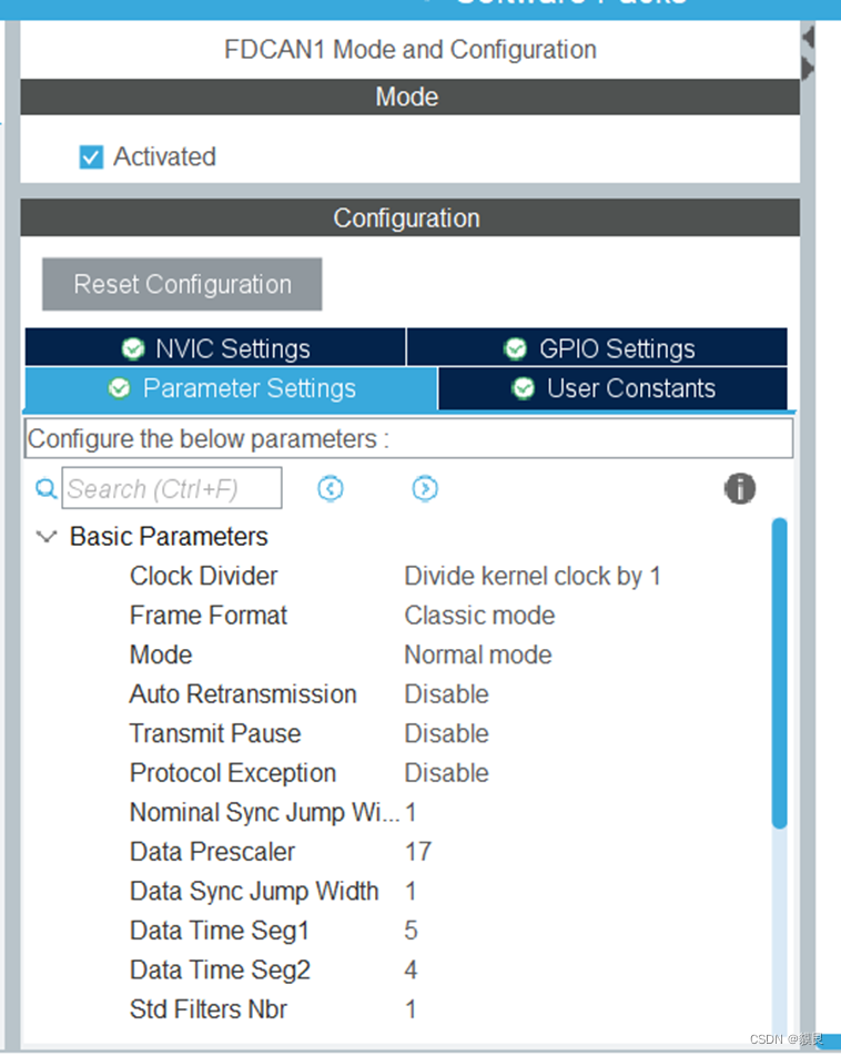 学习笔记--FDCAN_fdcan的filterid1-CSDN博客