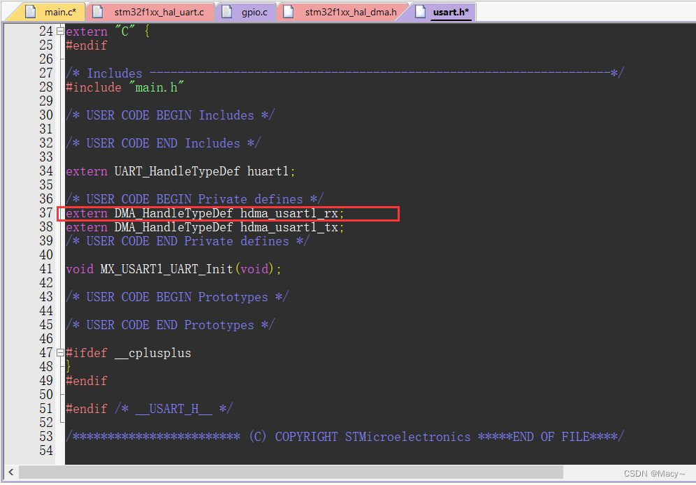 【STM32笔记】STM32的串口数据收发基础（四）（USART DMA模式）_stm32dma串口接收-CSDN博客