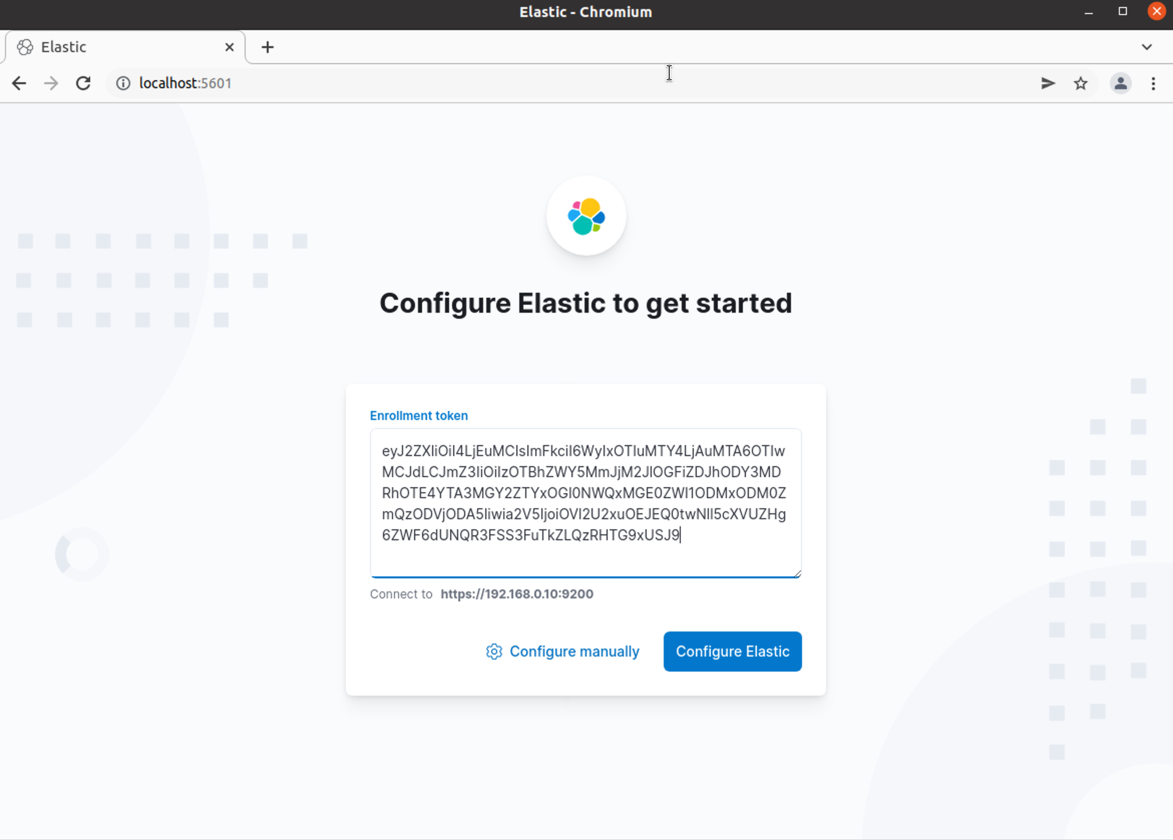 Kibana：使用 Debian 安装包来安装 Kibana 8.x_configure elastic to get started enrollment token-CSDN博客