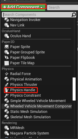 UE4第一人称物理柄组件（PhysicsHandle）抓取---物理拾取_ue4 获取手柄旋转-CSDN博客