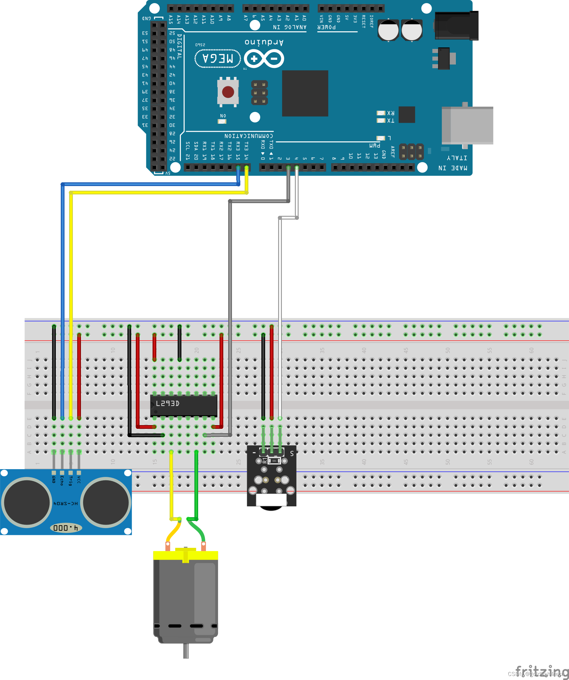 Fritzing软件绘制Arduino面包板接线图传感器模块库文件269_friting超声波传感器-CSDN博客