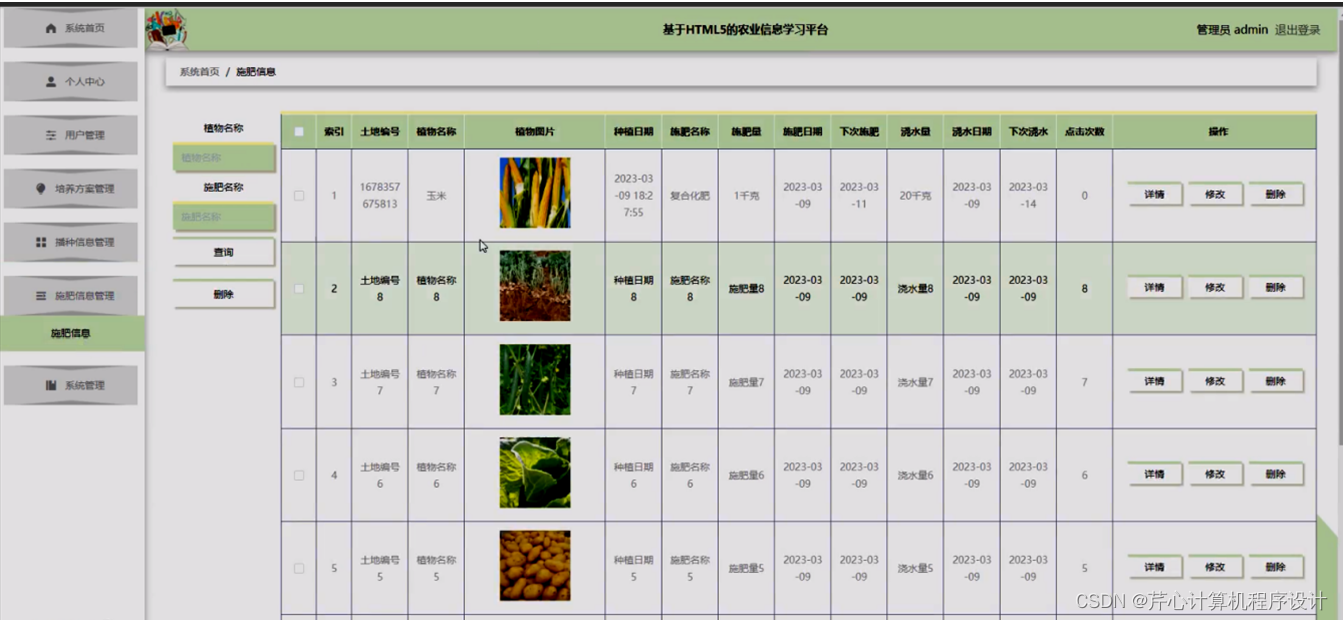 计算机毕业设计springboot基于html5的农业信息学习平台16o6a9【附源码数据库部署lw】基于大数据的农业毕设源码 Csdn博客