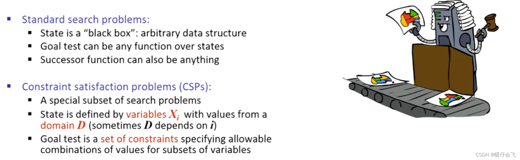 AI（人工智能：一种现代的方法）学习之：CSP(Constraint Satisfaction Problems) 约束满足问题：回溯法——前 ...
