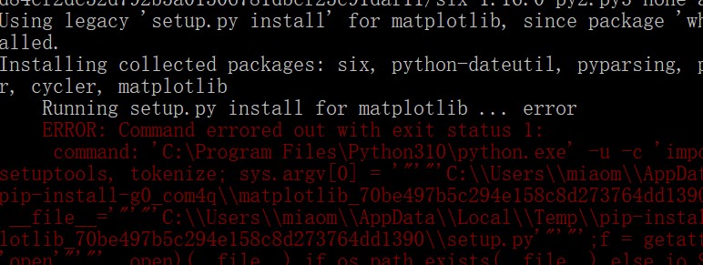 python3.10安装matplotlib(3.4.3)卡死/报错_matplotlib==3.4.3-CSDN博客