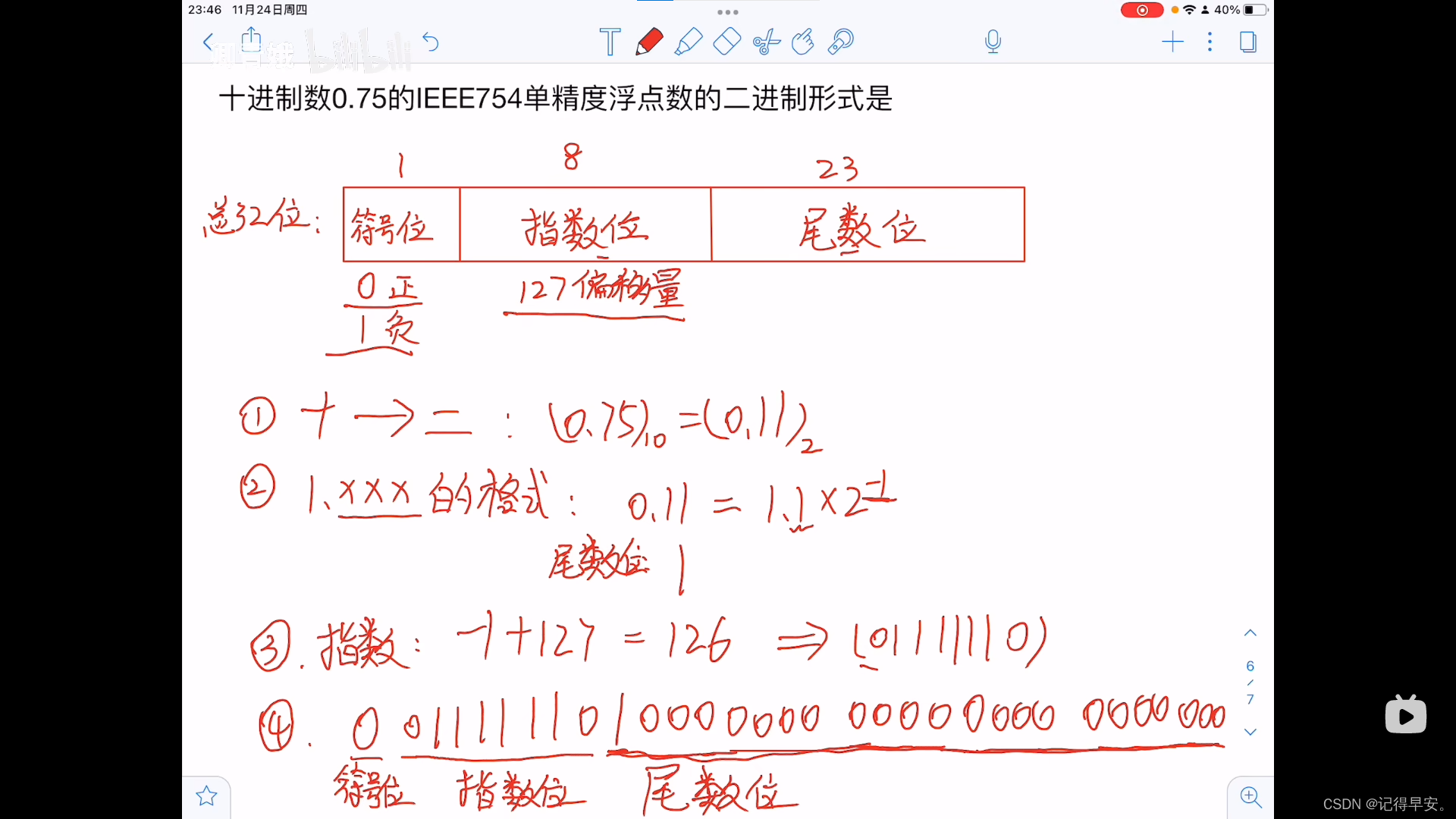 计算机组成原理（原码、补码、反码）以及ieee754 32位单精度浮点数标准表示十进制数过程用ieee754 32位单精度浮点数表示十进制数 