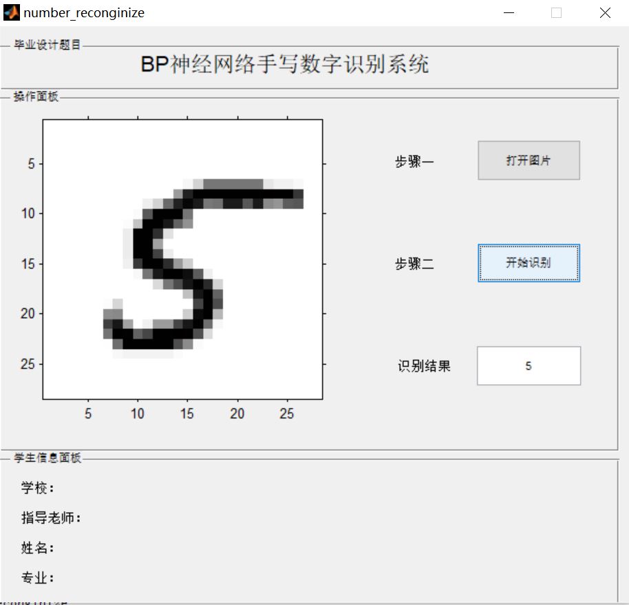 【手写数字识别】基于matlab Gui Bp神经网络手写数字识别（导图带面板）【含matlab源码 320期】单层感知手写“0”和“1 