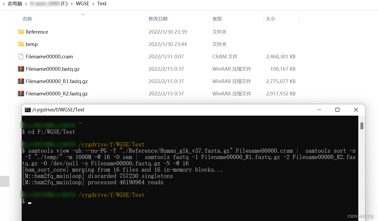 在Windows系统中使用BWA更换全基因组数据参考的大致方法_samtools fixmate-CSDN博客