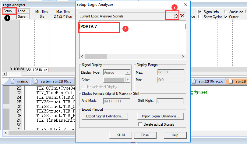 STM32固件库配置PWM输出与KEIL逻辑分析仪使用_stm32固件库pwm-CSDN博客