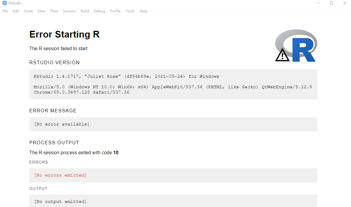 打开RStudio出现error starting R问题_choose r installation怎么选-CSDN博客