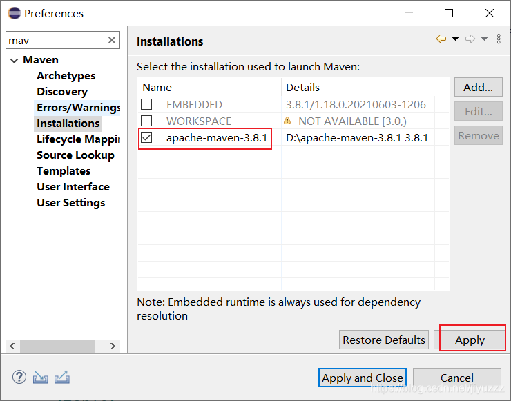 Maven3.8.1环境配置以及在eclipse2021-6和Idea2021-2中的使用（创建maven项目）_maven 3.8.1-CSDN博客