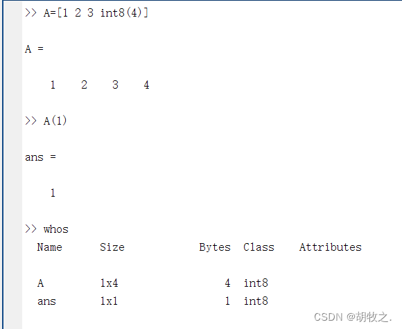 Matlab2016笔记（一）：数据类型（数值类型、逻辑类型、字符串、函数句柄、结构体、数组、单元数组、map）matlab真假 Csdn博客 