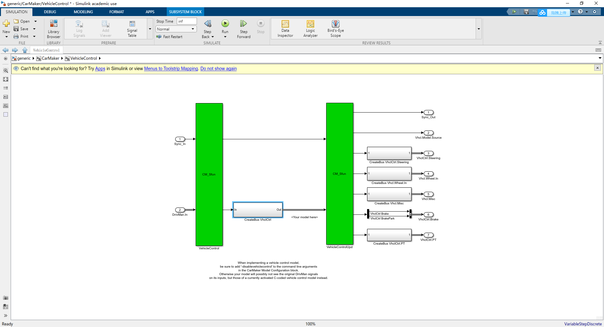 【CarMaker学习笔记】Simulink内的子模块详细介绍_simulik中read cm-CSDN博客
