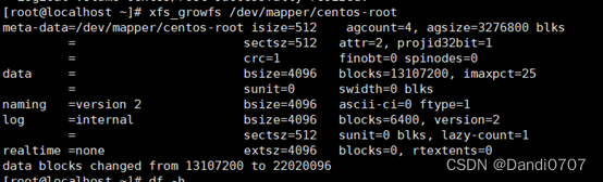 动态扩容Linux根目录：/dev/mapper/centos-home分配部分空间给/dev/mapper/centos-root-CSDN博客