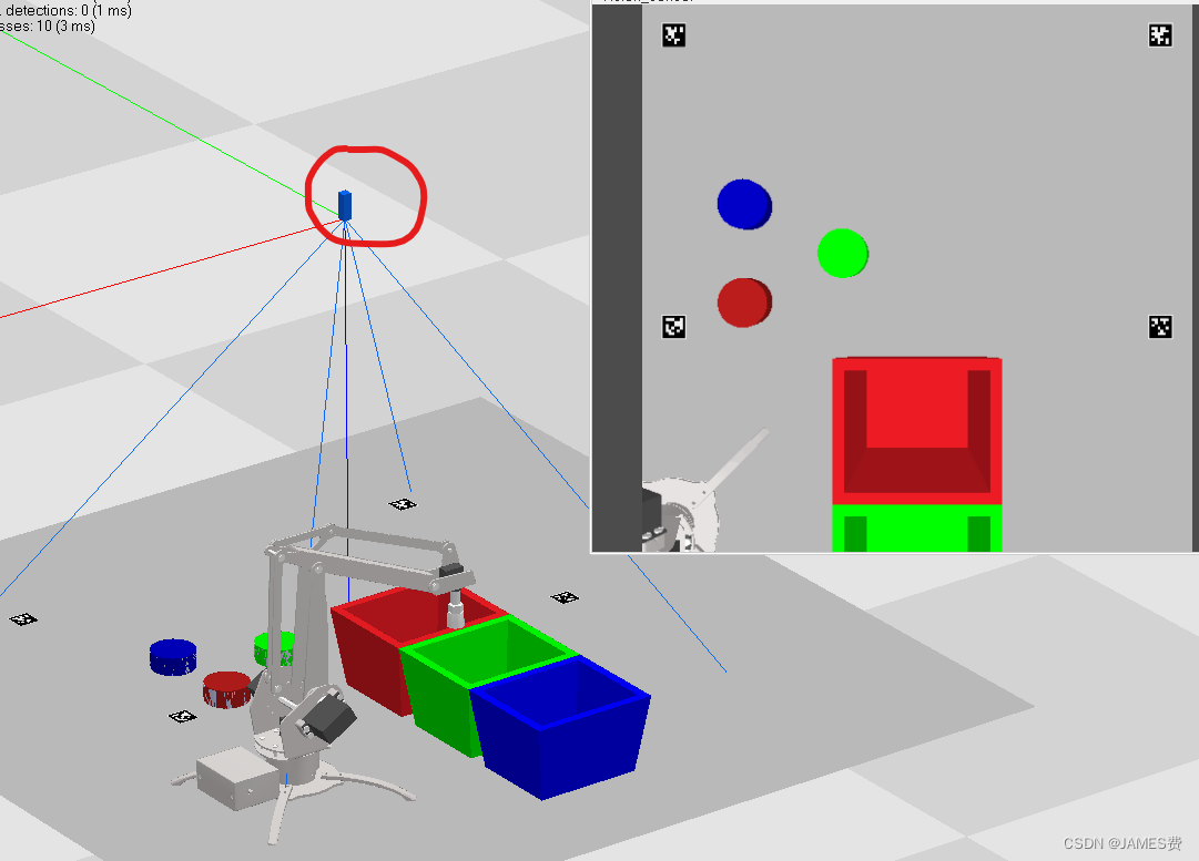 Python机器人编程——垃圾自动分类，在vrep环境中，uarm与摄像头联动，实现基于视觉识别的自动抓取（下）编程控制摄像头如何知道这是需要抓取的物品 Csdn博客