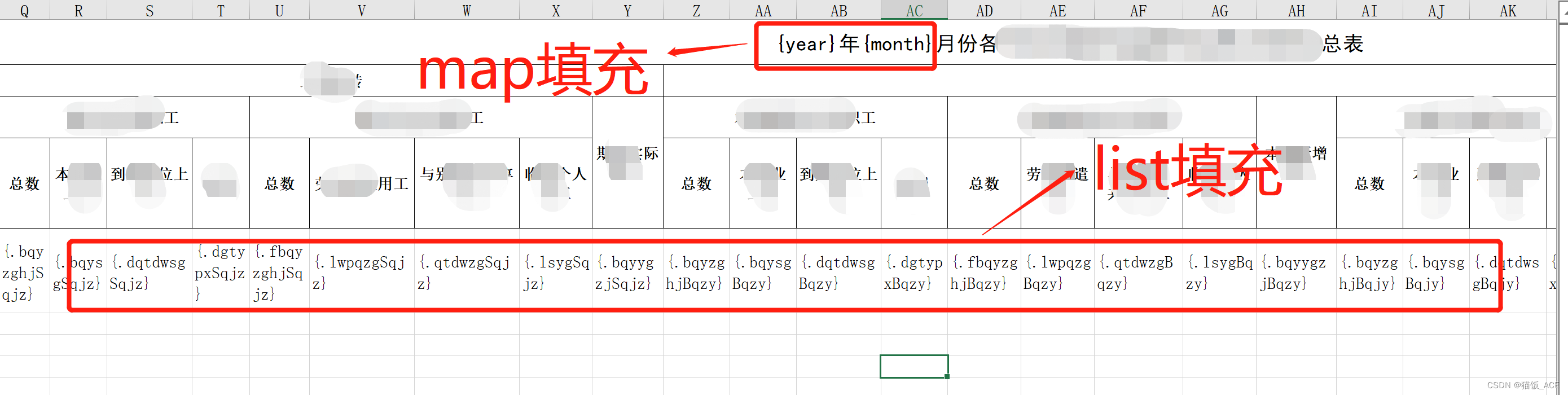 【EasyExcel】模板结合map和list同时填充_easyexcel map-CSDN博客