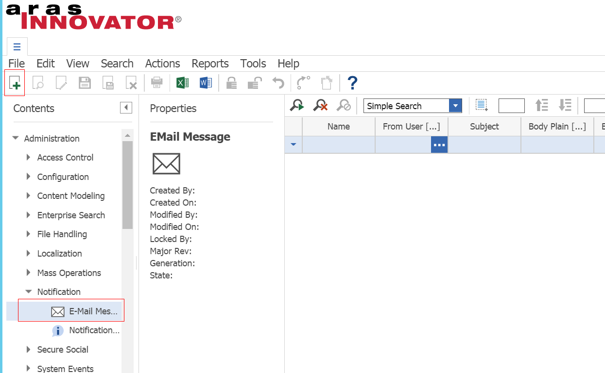 Aras Email system and notification settings - Programmer Sought