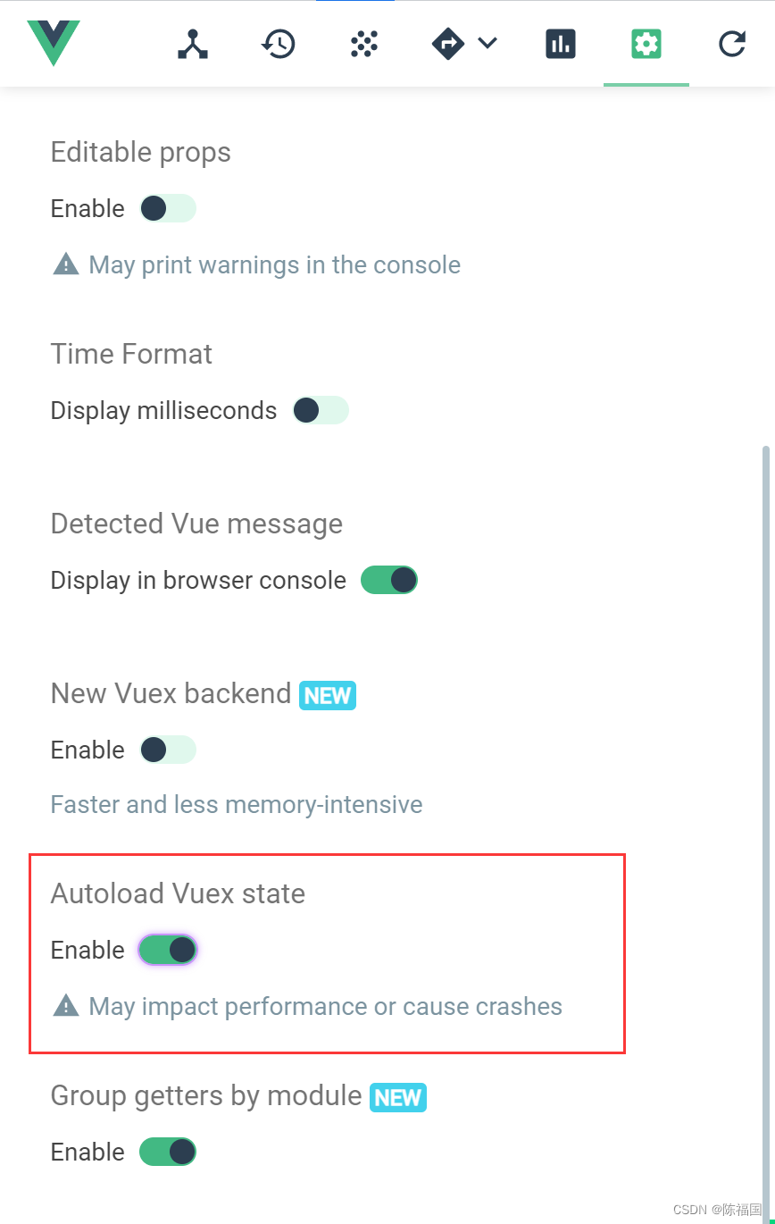 解决Vue devtools插件state数据变化不会自动刷新_vue devtools 视图中修改变量后没有及时刷新-CSDN博客
