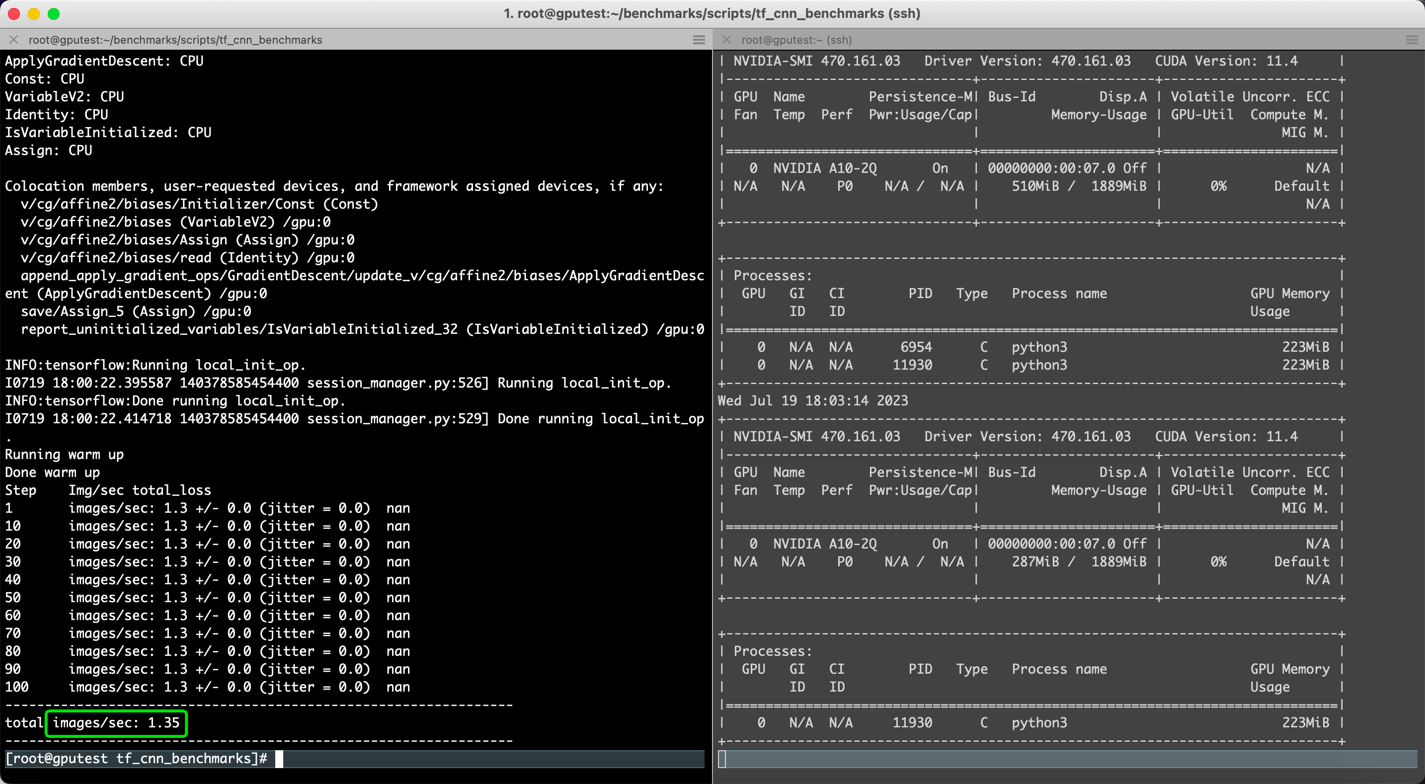 环境搭建-CentOS7系统基于TensorFlow Benchmarks测试GPU_gpu测试-CSDN博客
