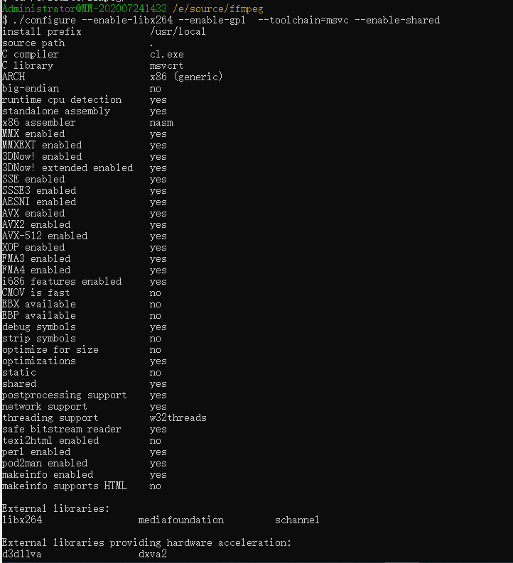 FFmpeg 编译win32版本（使用VS编译器）_ffmpeg win32-CSDN博客