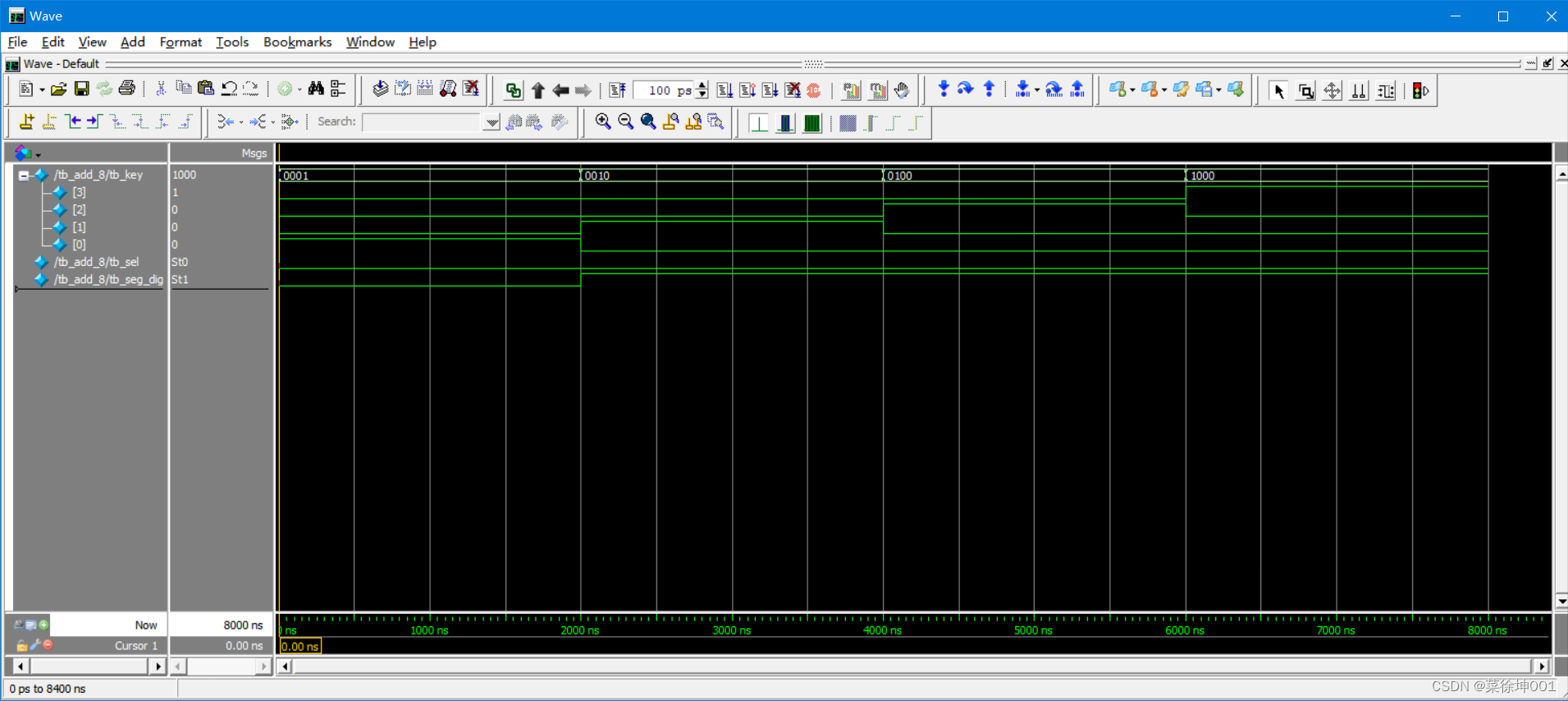 【fpga】使用1 Bit 全加器,计算一个8 Bit 数中 1 的个数,并将计算结果通过数码管显示。1bit加法器 Csdn博客