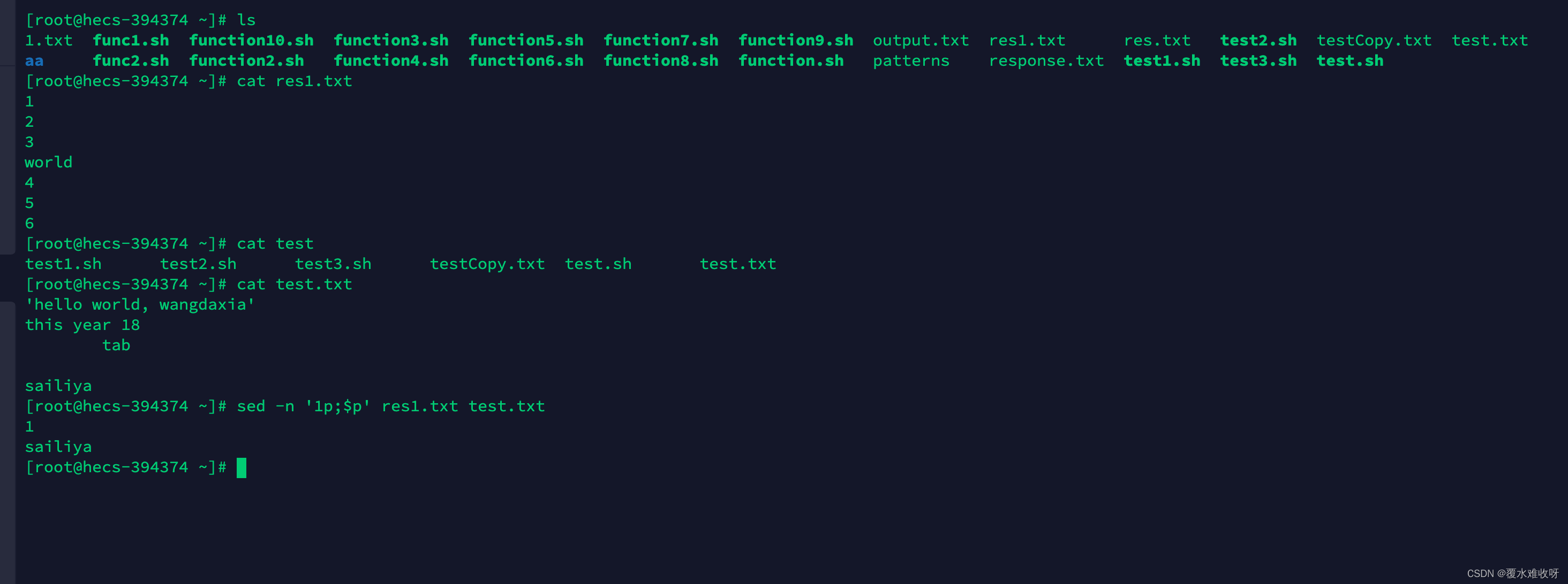 (二)linux三剑客 Sedsed 大小写 Csdn博客