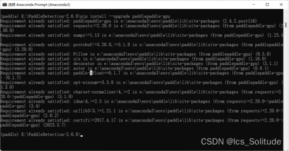 Windows安装PaddleDetection_卸载paddlepaddle-CSDN博客