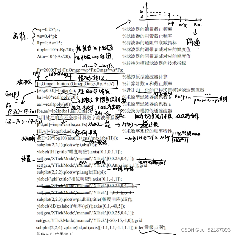 Matlab数字信号处理(6)设计iir数字滤波器基于matlab的iir滤波器的设计 Csdn博客