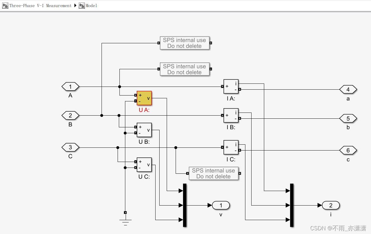 【Simulink】Three-Phase V-I Measurement 使用方法-CSDN博客