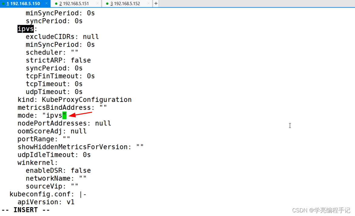 K8s配置:修改kube Proxy服务代理模式为ipvs模式置 Kube Proxy 为ipvs模式 Csdn博客