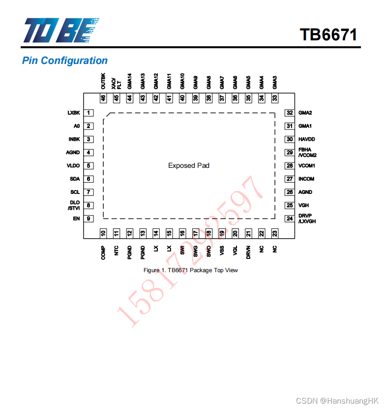 6671/TB6671 Multi-Channel DC-DC Converter for LCD Panels 二合一（PMIC+P ...