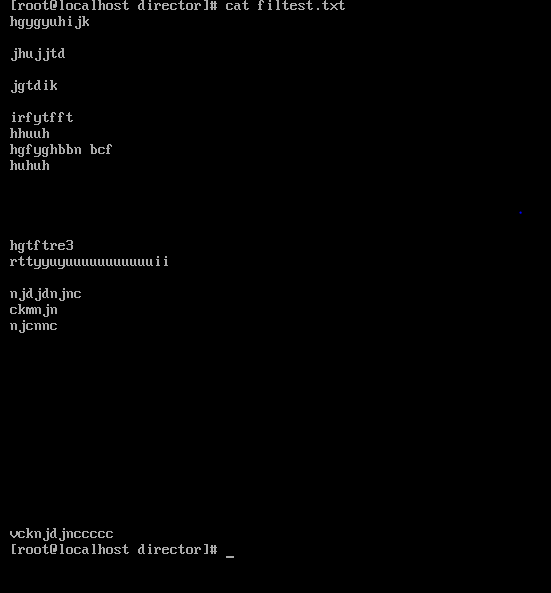 在/tmp目录下，新建目录director新建三个txt文件，分别为file1.txt，file2.txt,file3.txt，用vi编辑器分别在三个文件中输入内容。_vim file1 ...