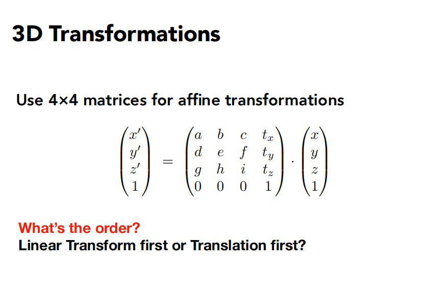 计算机图形学基础：2D/3D坐标变换（Transformation）_计算机图形学 坐标变换-CSDN博客