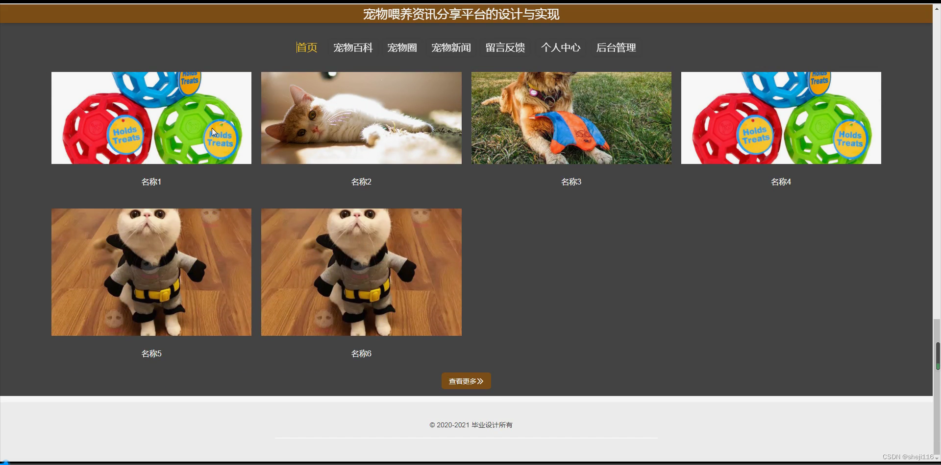 Java毕设项目宠物喂养资讯分享平台的设计与实现计算机（附源码系统数据库lw）宠物喂养咨询机器人自然语言处理结课项目 Csdn博客