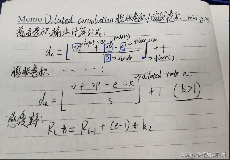 膨胀卷积 dialted conv_dalited conv-CSDN博客