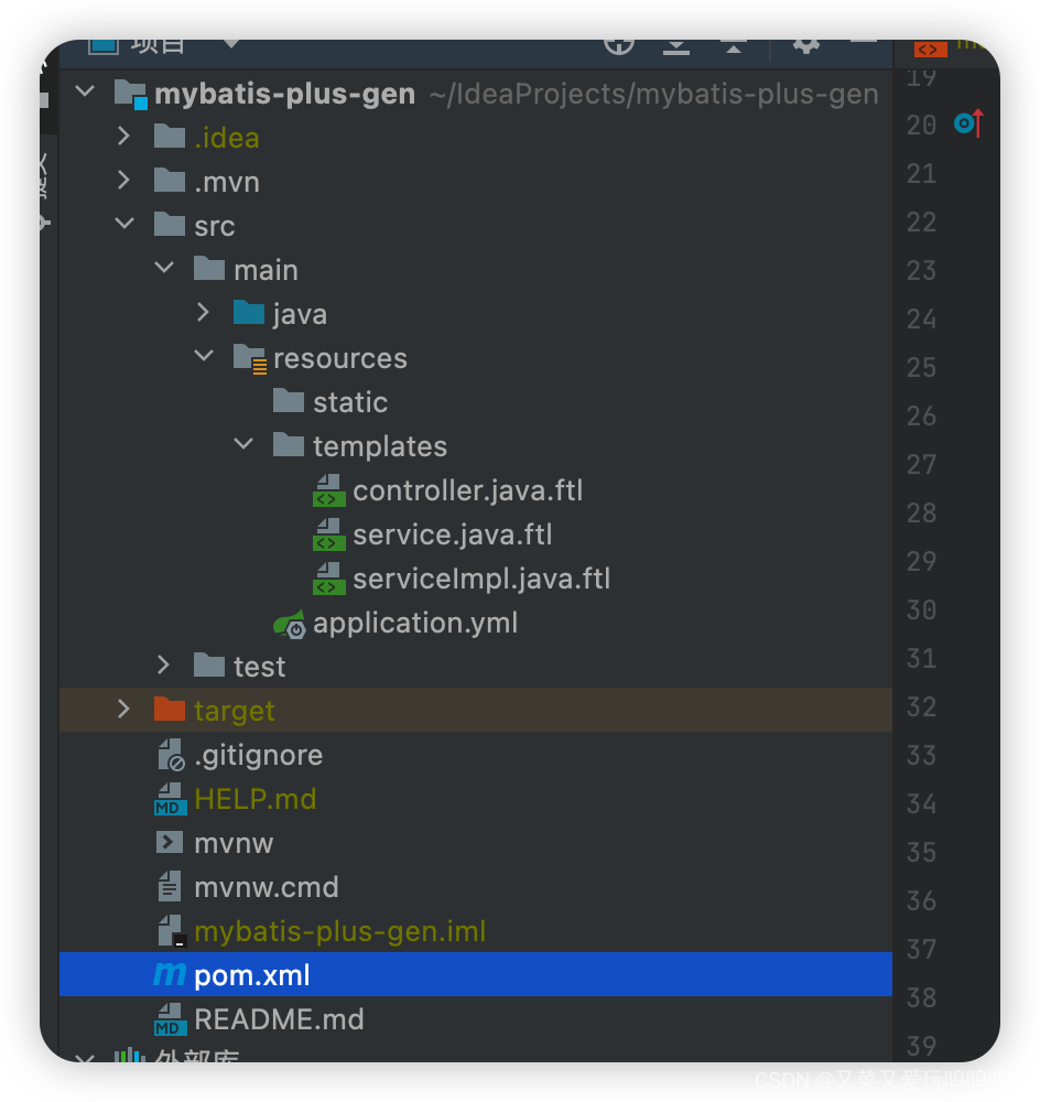 使用mybatisplus生成增删改查模版代码_controller 层增删改查 模板-CSDN博客