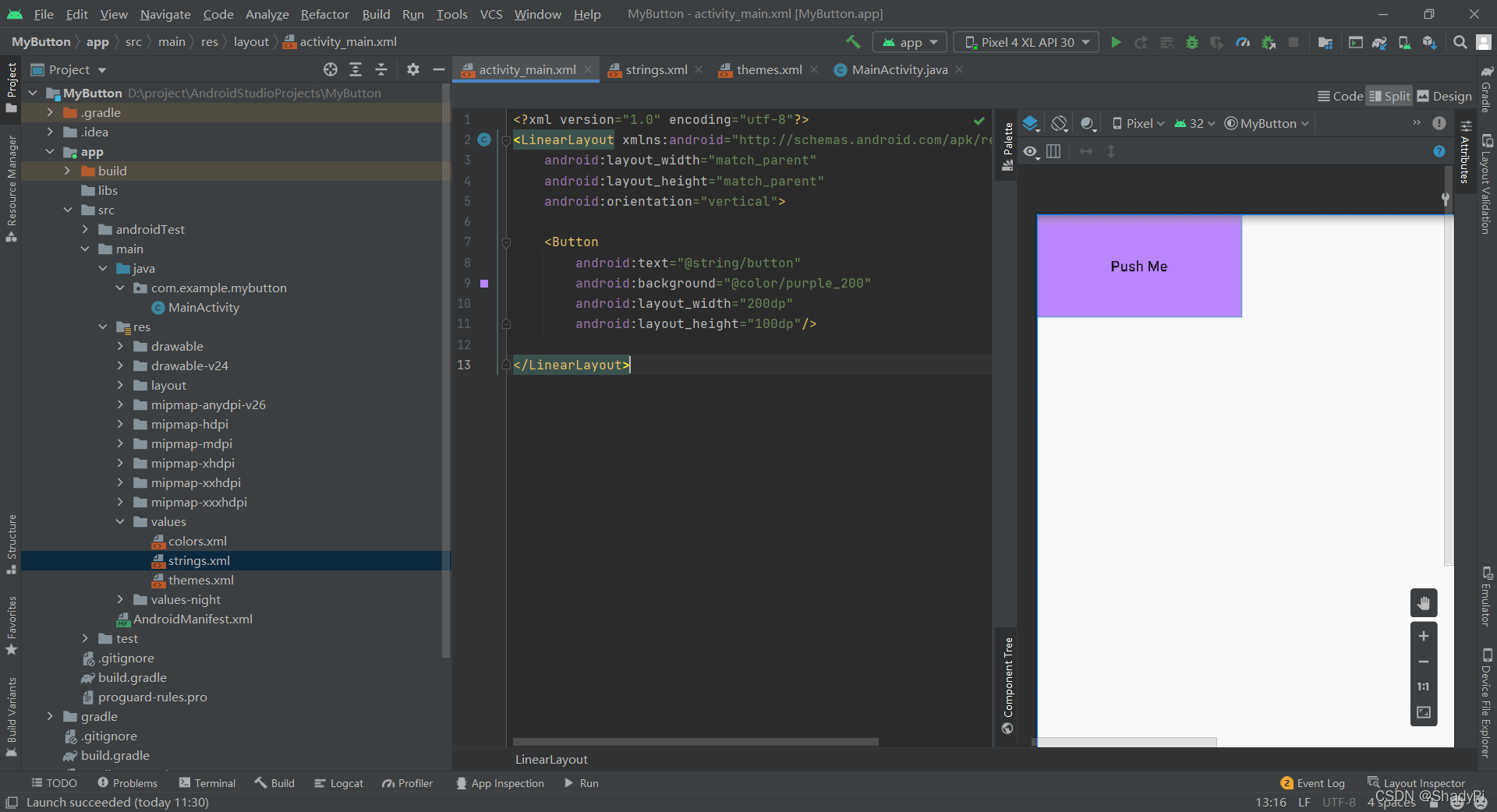 Android开发之button控件(实现点击按钮更换图案及颜色)android Button颜色 Csdn博客