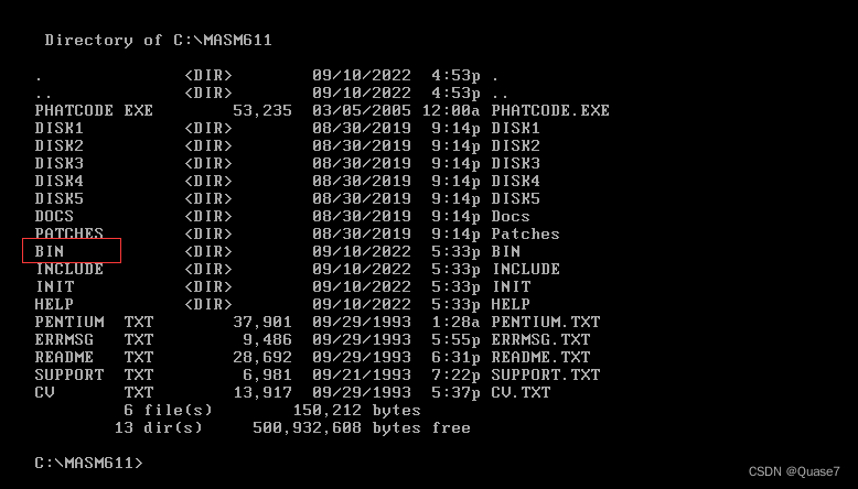 虚拟机 ms-dos系统下下载masm611详细步骤（带图）_masm下载-CSDN博客