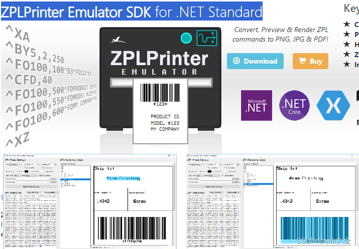 ZPLPrinter Emulator SDK for .NET 5.0.23.807 Crack_zpl-printer-emulator ...