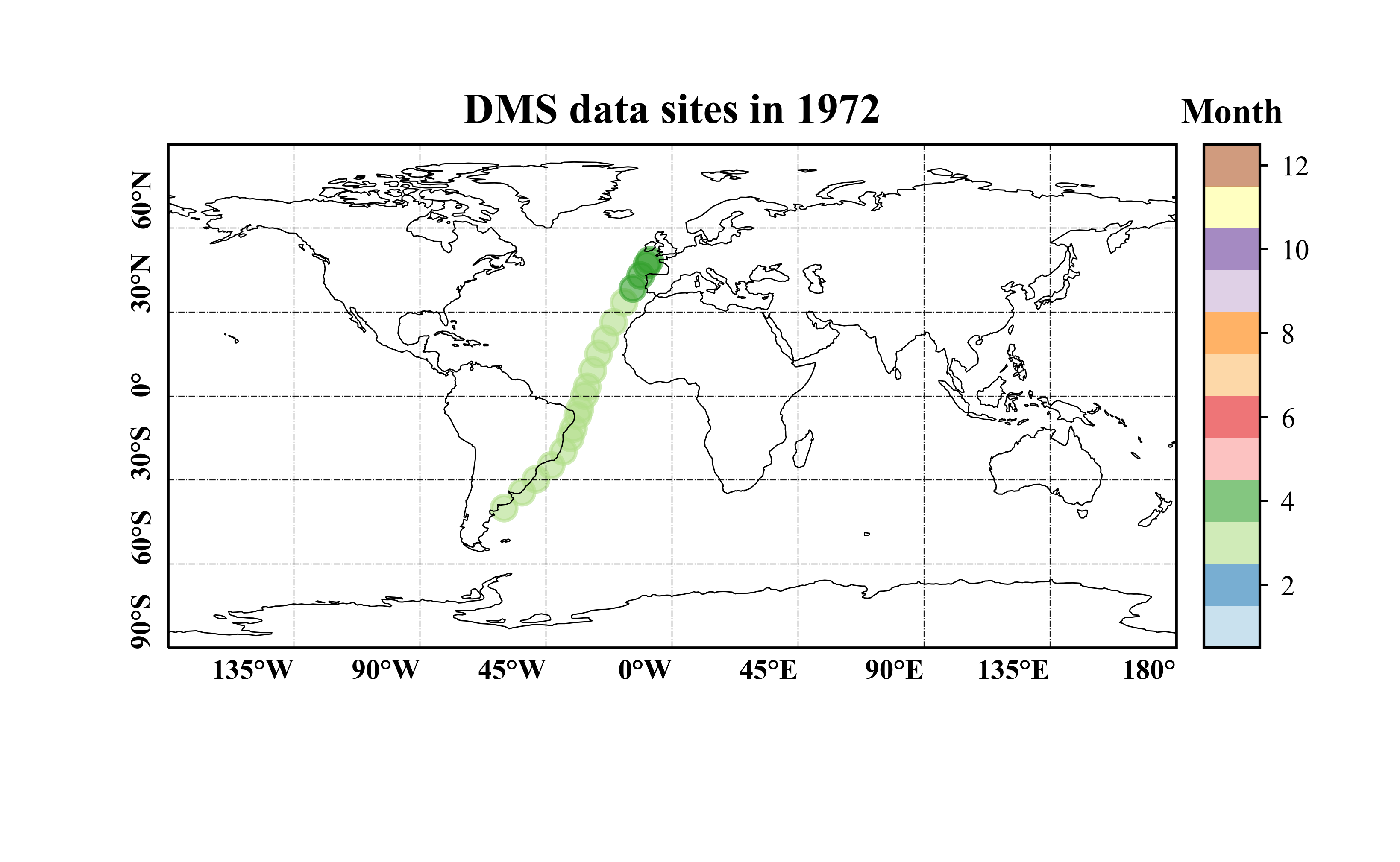 Python地图散点可视化（DMS采样位点）_python 在地图上的散点图-CSDN博客