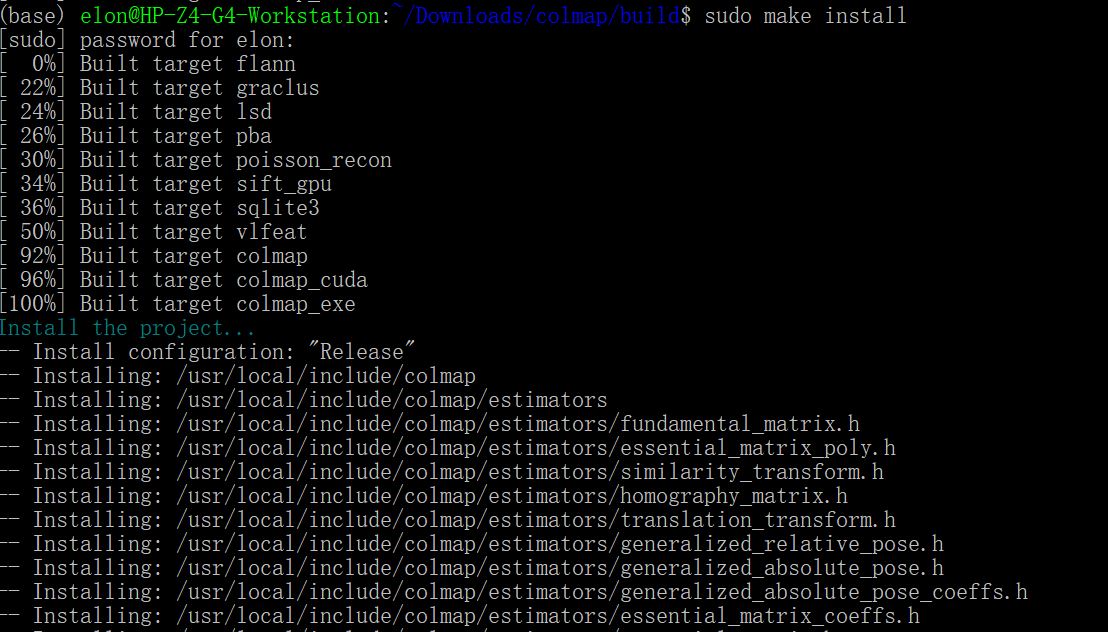 Ubuntu2004安装colmap Csdn博客 