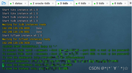 总结：在Linux上通过datax同步Oracle数据到tidb上（包含Linux上部署oracle，tidb，mysql）_tidb datax-CSDN博客